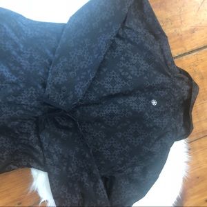 GAIAM | Jackets & Coats | Gaiam Black Patterned Wind Breaker Coat ...